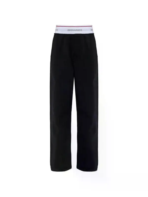 Dsquared2 Cotton Sweatpants With Logo Waistband