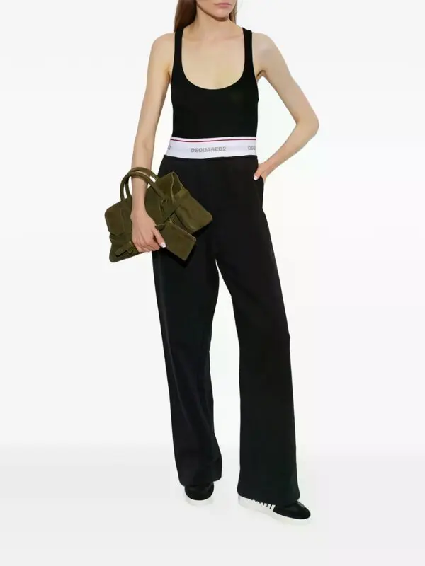 Dsquared2 Cotton Sweatpants With Logo Waistband