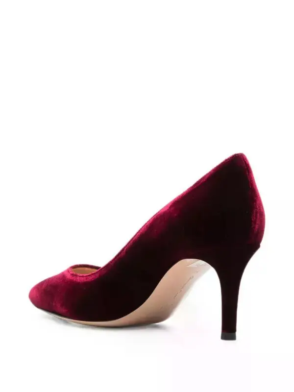 GIANVITO ROSSI Pointed-toe Velvet Pumps