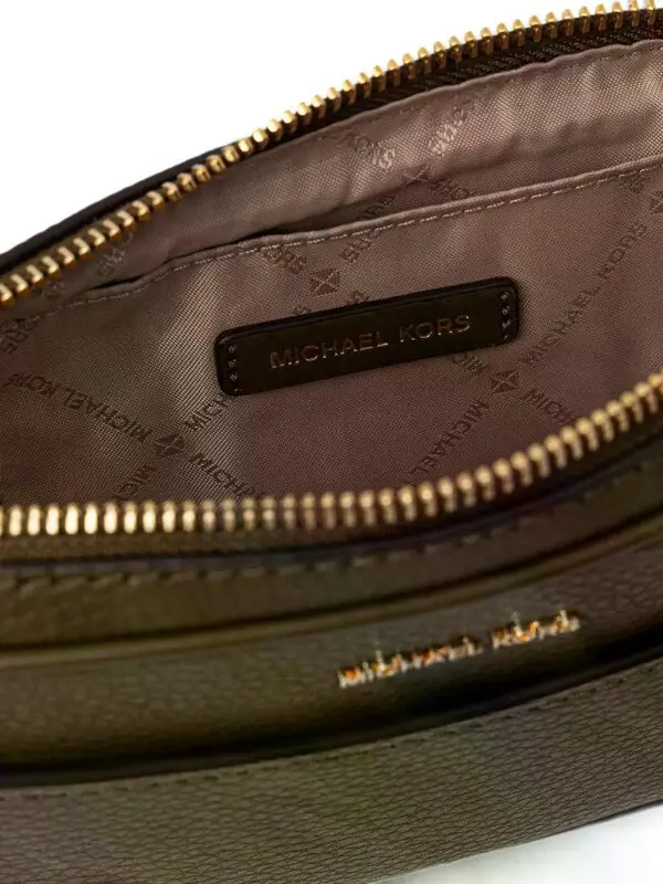 Michael Kors Logo-charm Pebbled Shoulder Bag