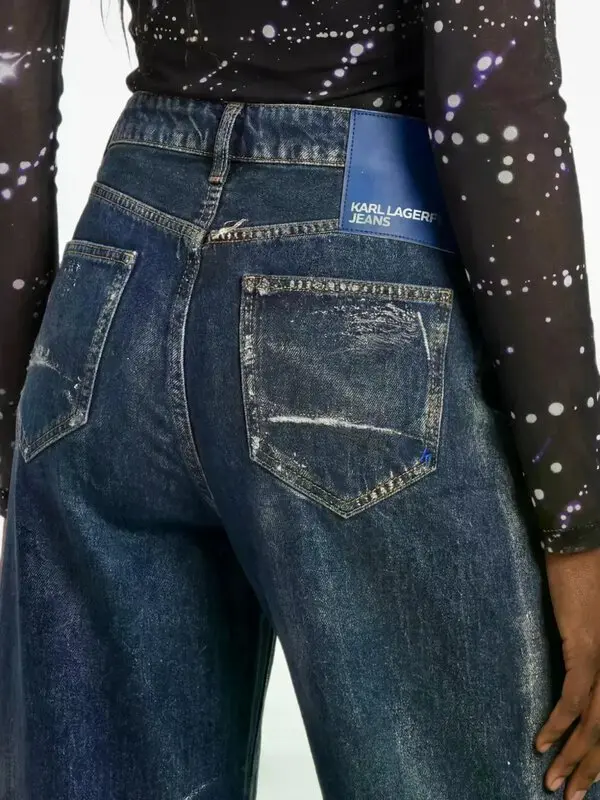 Karl Lagerfeld Coated Cargo Pants