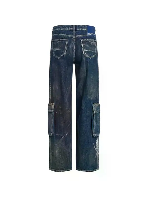 Karl Lagerfeld Coated Cargo Pants