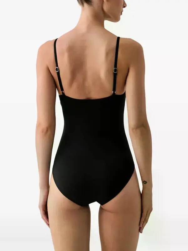 Michael Kors Chain-link Gathered Swimsuit
