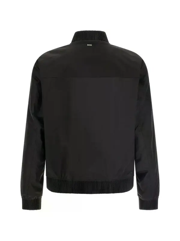 BOSS Water-repellent Jacket With Monogram-pattern Sleeves