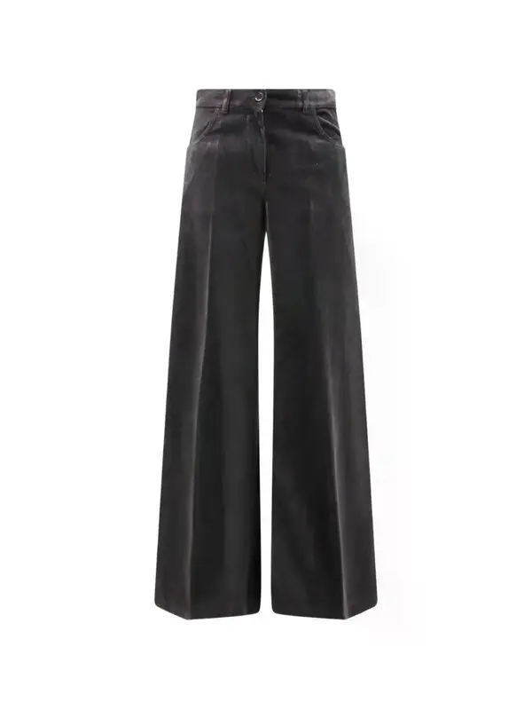 Aspesi Wide-leg Velvet Trousers