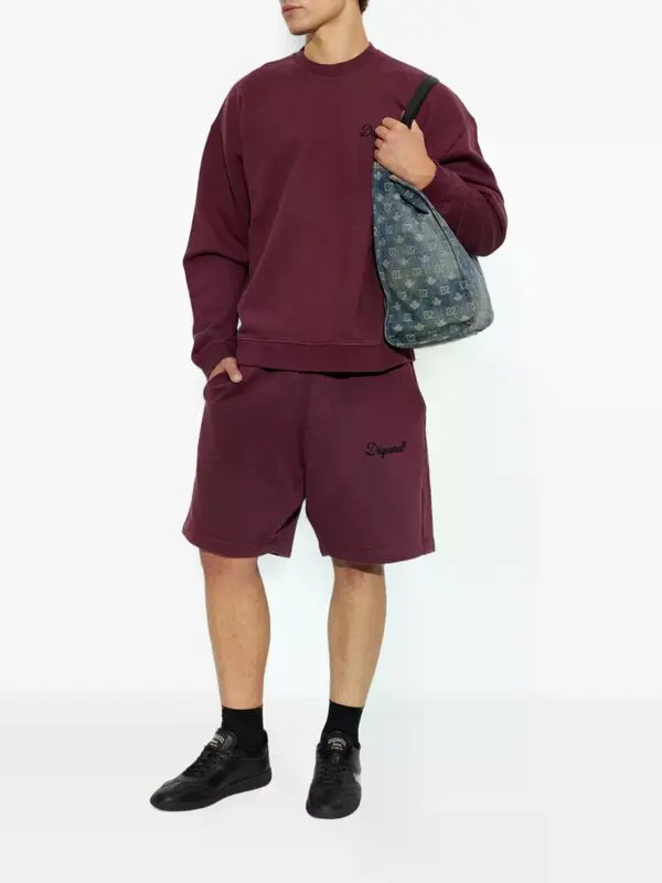 Dsquared2 Logo Embroidered Drawstring Shorts