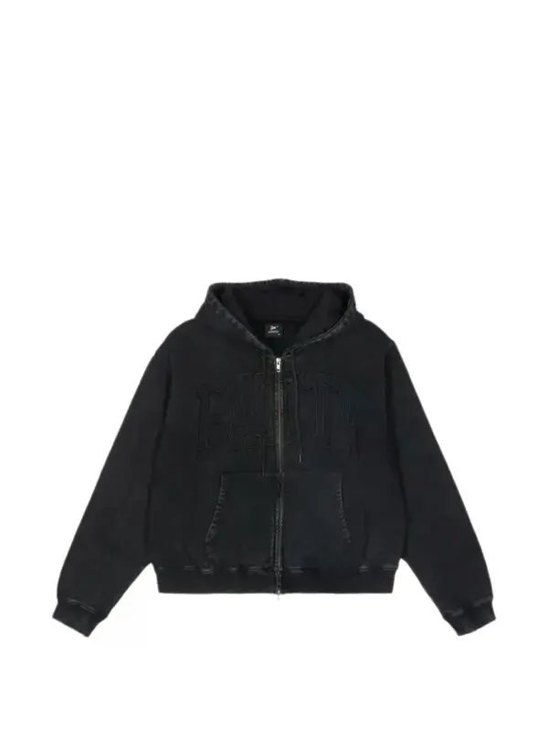 PATTA Logo-embroidered Zip-up Hoodie