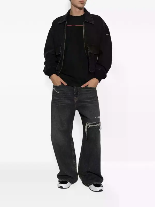 DIESEL® Relaxed Fit Low-rise Jeans - Black