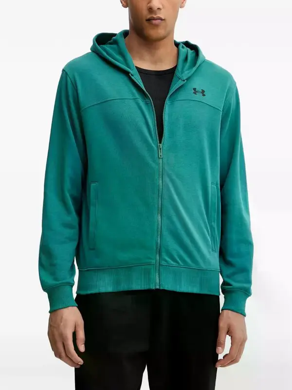 Under Armour Rival Zip-up Logo-embroidered Hoodie