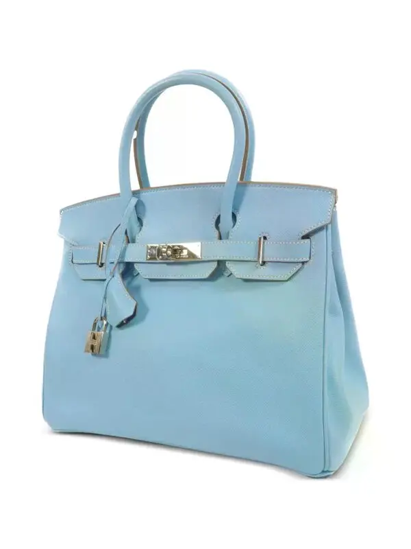 Hermès 30 Birkin Handbag - Blue