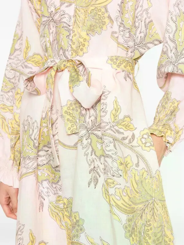 La DoubleJ Floral-print Belted Dress