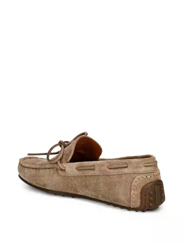VAGABOND SHOEMAKERS Larissa Suede Loafers With Bow Detailing - Neutrals