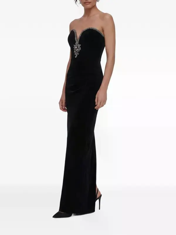 SELF-PORTRAIT Velvet Maxi Dress