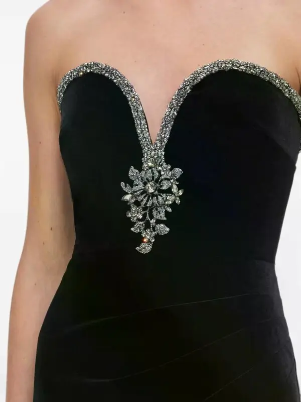 SELF-PORTRAIT Velvet Maxi Dress