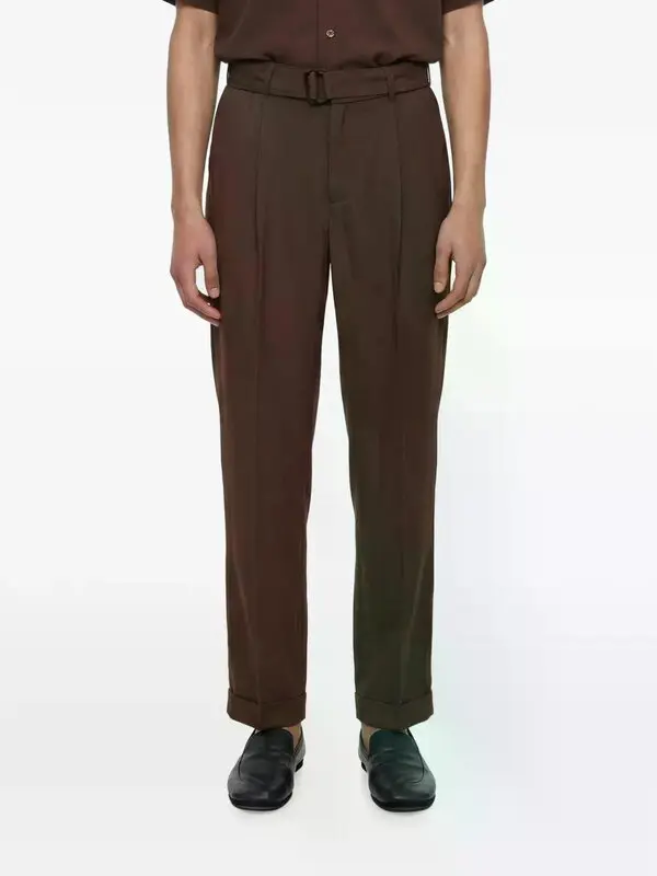 Simkhai Elvis Belted Pleated Tailored Trousers