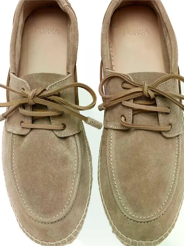 FORSA Enzo Lace-up Espadrilles - Brown