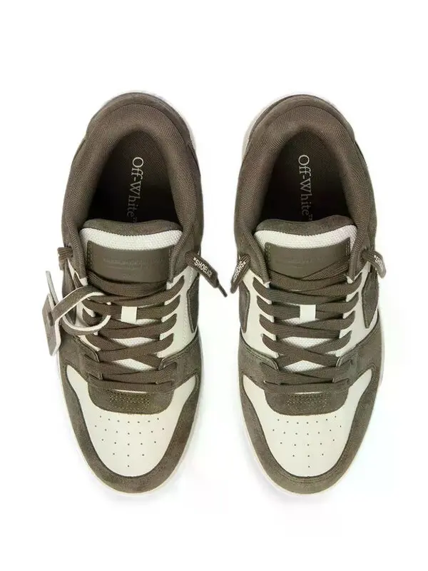 Off-White Out Of Office Panelled Sneakers - Green