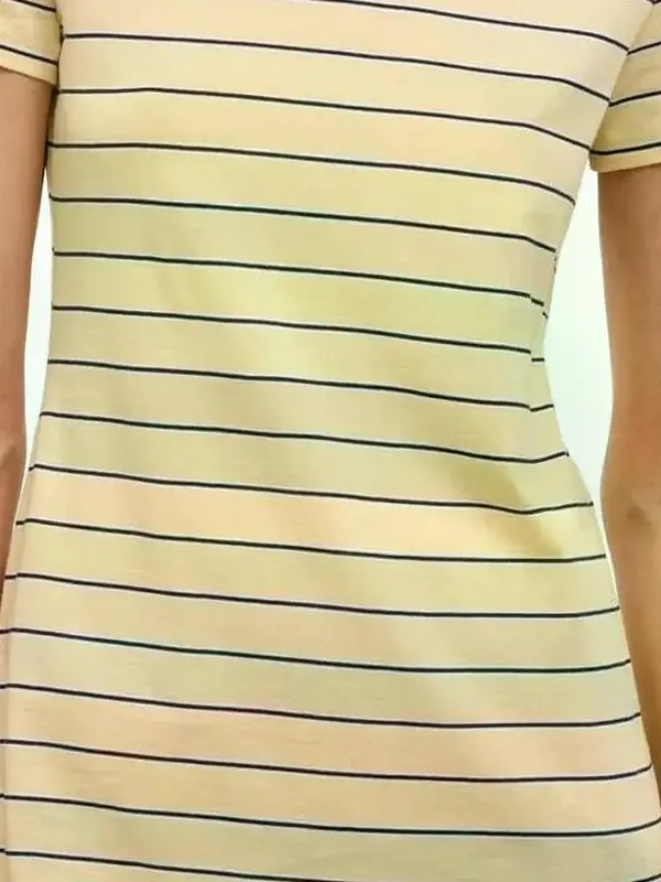 Staud Wade" Striped Mini Dress - Yellow