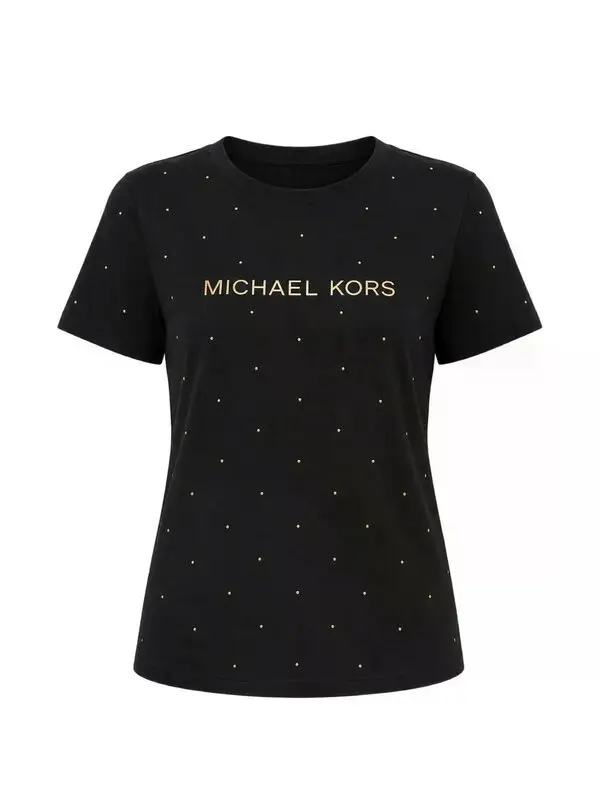 Michael Kors Classic Mk Stud Tee - Black