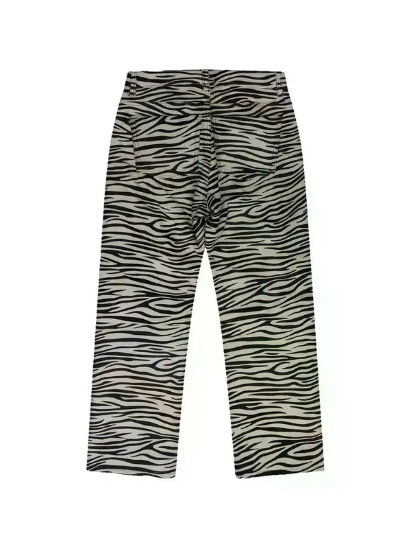 DENIM TEARS Zebra Pattern Straight Leg Trousers