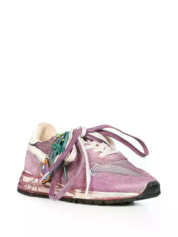 AUTRY Reelwind Distressed-finish Lace-up Sneakers