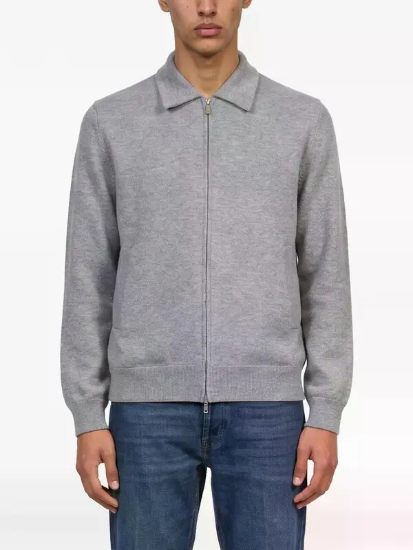 LARDINI Zip-up Shirt-collar Jacket