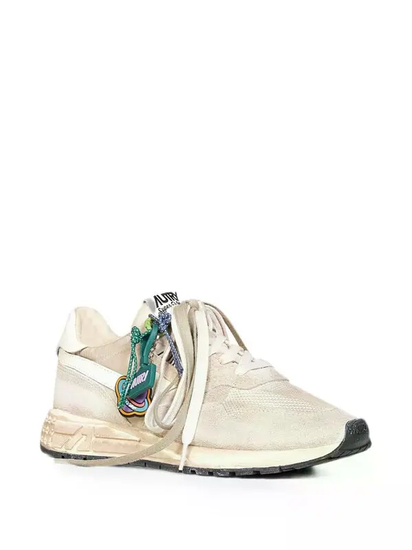 AUTRY Reelwind Distressed-finish Lace-up Sneakers