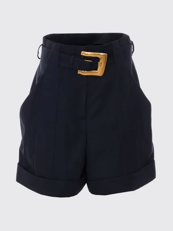 Balmain Belted Tailored Shorts - Black