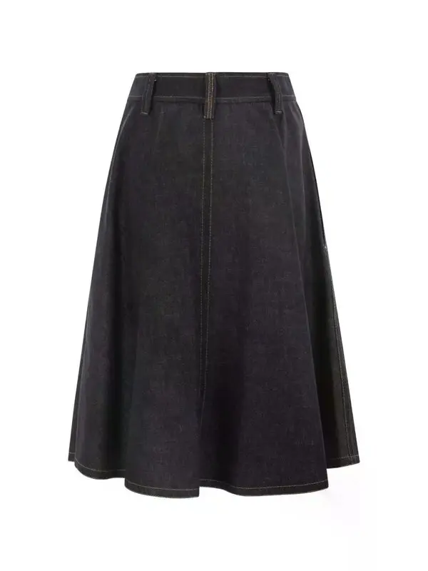 Brunello Cucinelli Monili-embellished Flared Midi Skirt