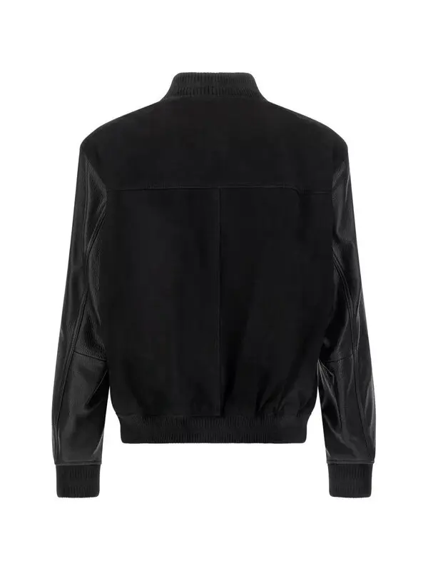 BOSS Monogram-patch Bomber Jacket