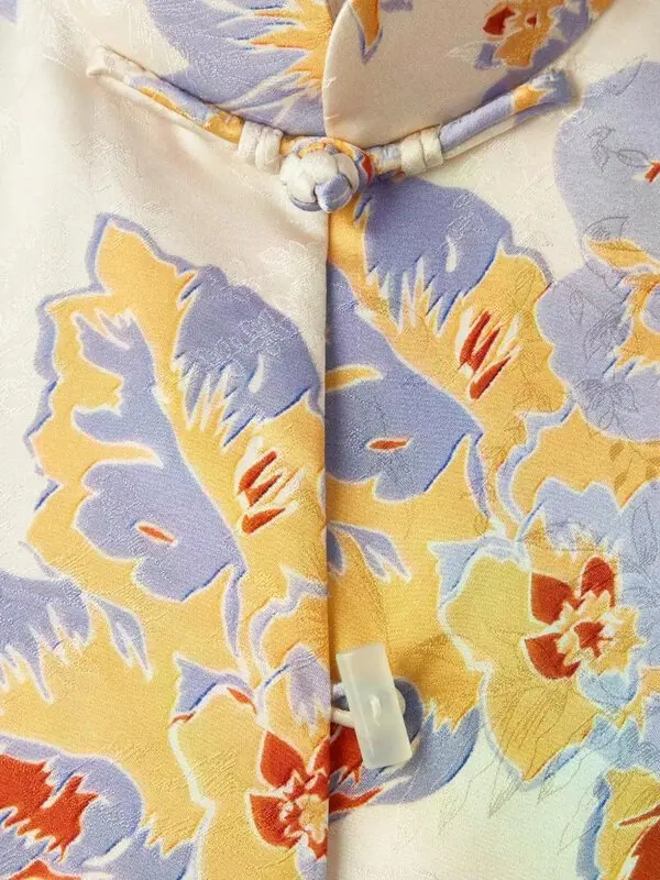 Shanghai Tang Scholar Floral-print Silk Jacket