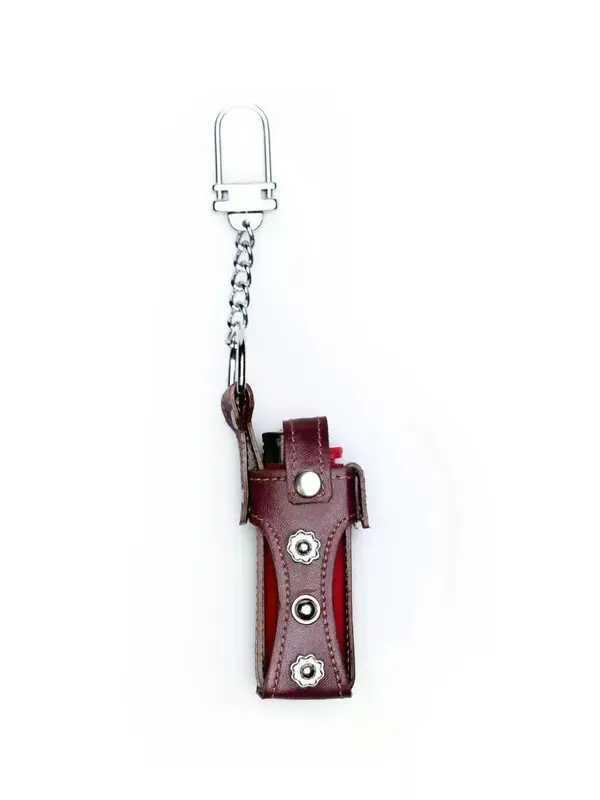 FELICEORT Stud-embellished Leather Lighter Case