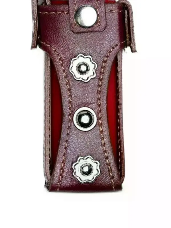 FELICEORT Stud-embellished Leather Lighter Case
