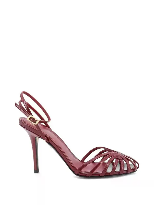 ALEVI MILANO Blake Patent Leather Sandals - Red