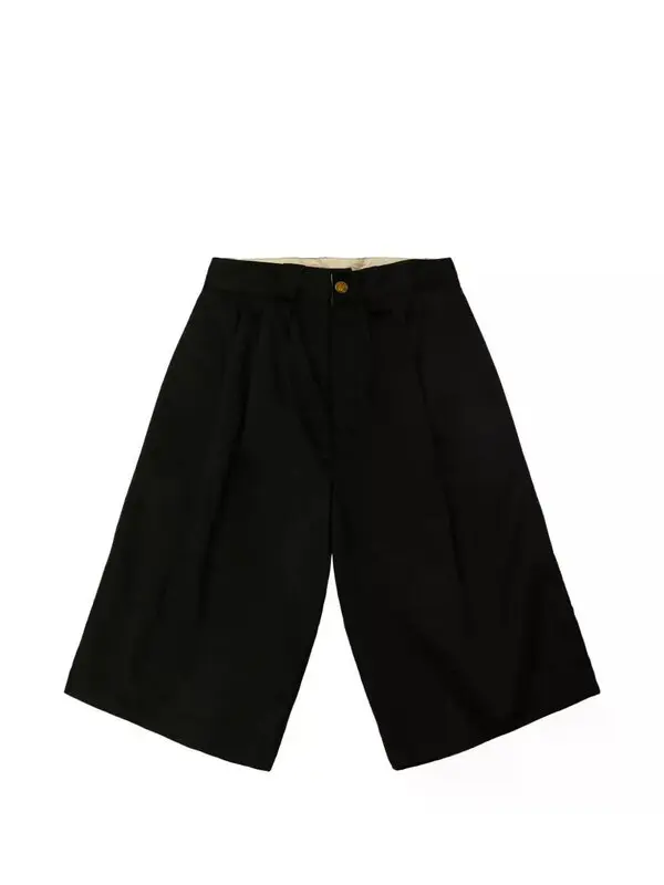 WILLY CHAVARRIA Borracho Pleated Wide-leg Shorts