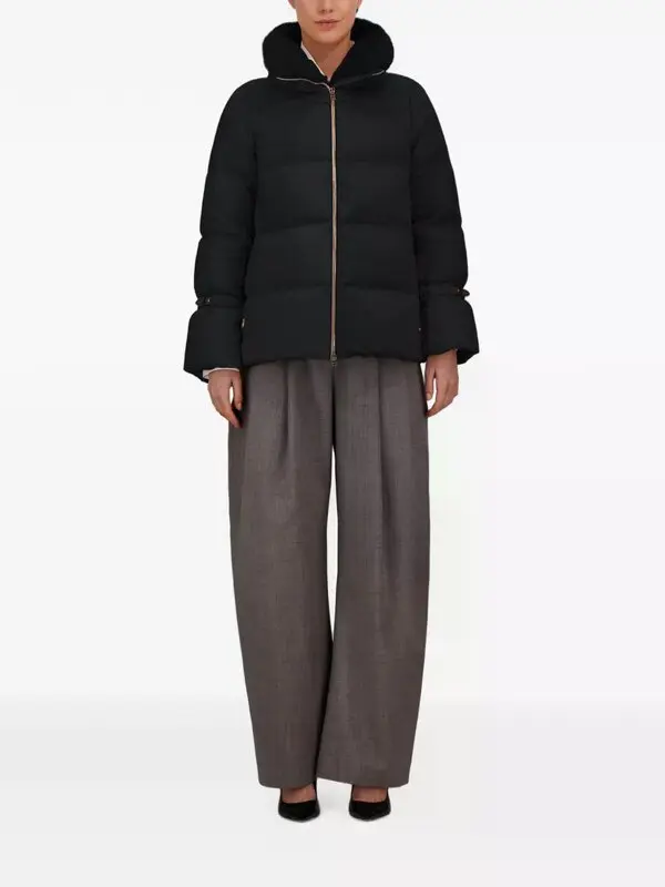 Herno Padded Coat With Faux-fur Collar
