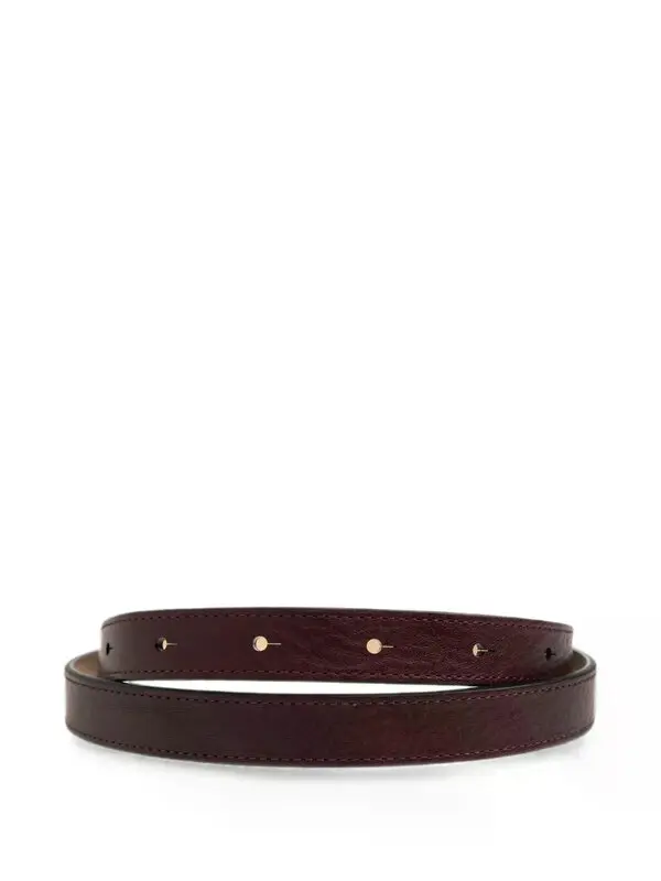 Dsquared2 Logo-plaque Pebbled Leather Belt