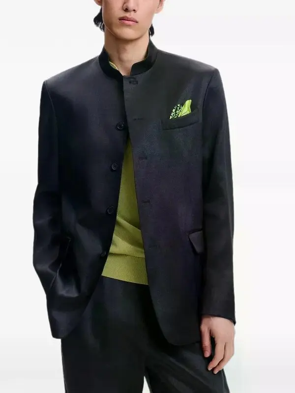 Shanghai Tang Geometric-print Mulberry Silk Pocket Square