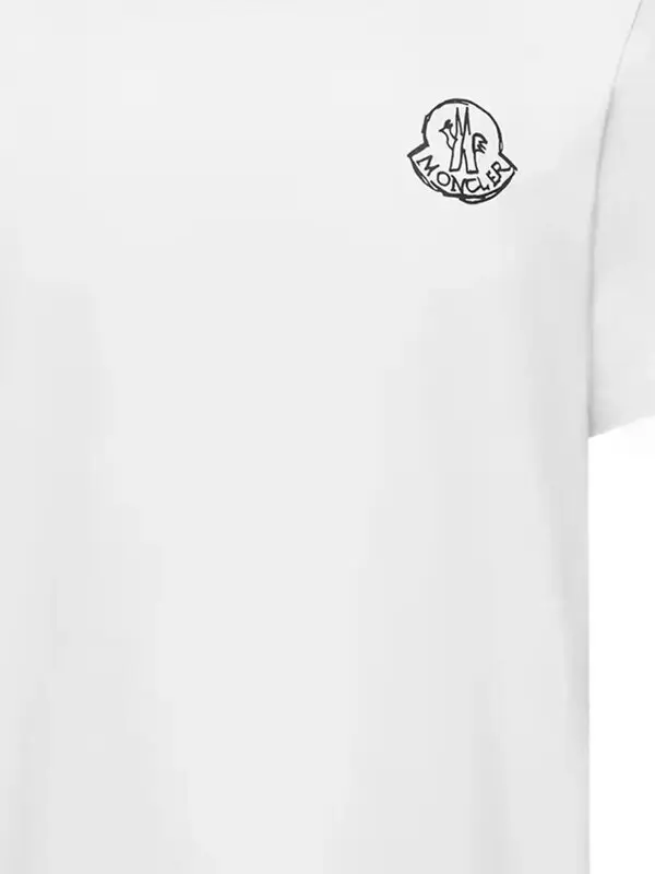 Moncler Cotton Jersey Logo Patch T-shirt