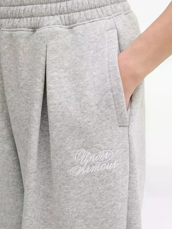 Under Armour Rival Fleece Script Pleated Wide-leg Track Pants
