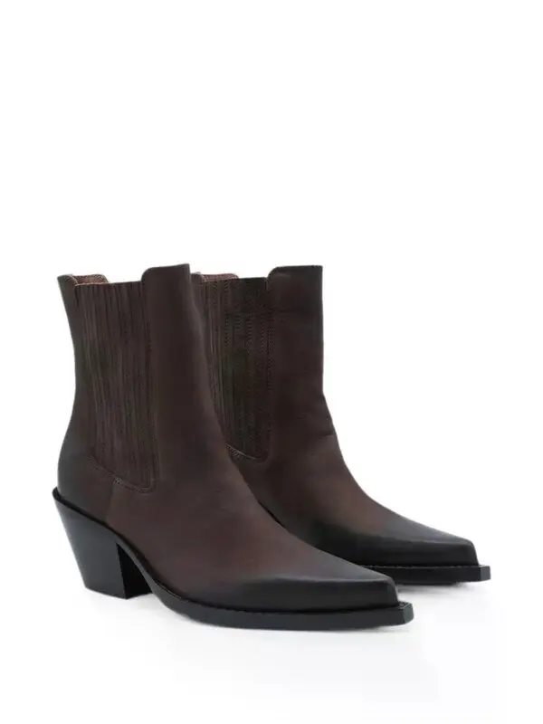 Paris Texas Dallas Pointed-toe Leather Ankle Boots