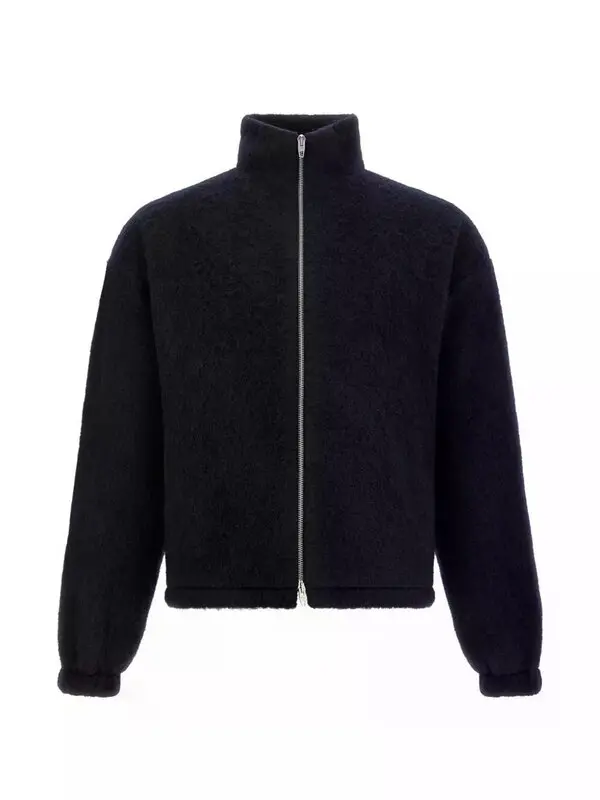 JIL SANDER Textured-knit Zip-up Cardigan