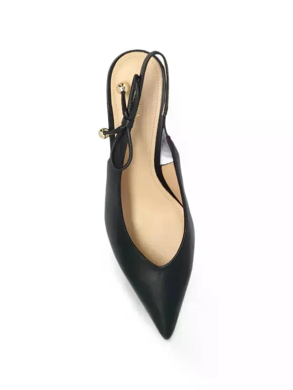 Furla Poppy Bow-detail Slingback Pumps
