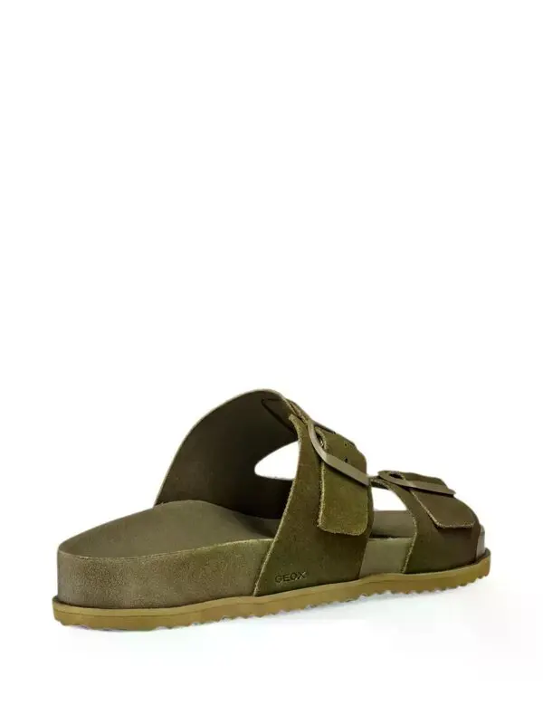 Geox Parnaiba Buckled Suede Sandals