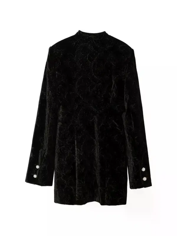 ANN DEMEULEMEESTER Jacquard-patterned Pearl-button Jacket
