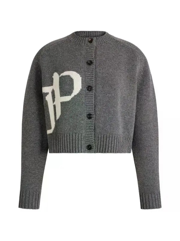 PATOU Jp Logo-intarsia Cardigan