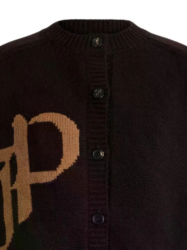 PATOU Jp Logo-intarsia Cardigan
