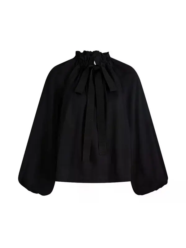 PATOU Ruffled Tie-neck Blouse