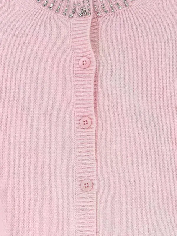 SEMICOUTURE Crystal-embellished Button-up Cardigan