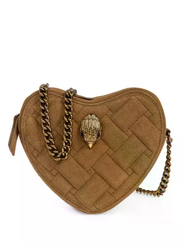 Kurt Geiger Kensington Heart Woven Mini Bag - Brown